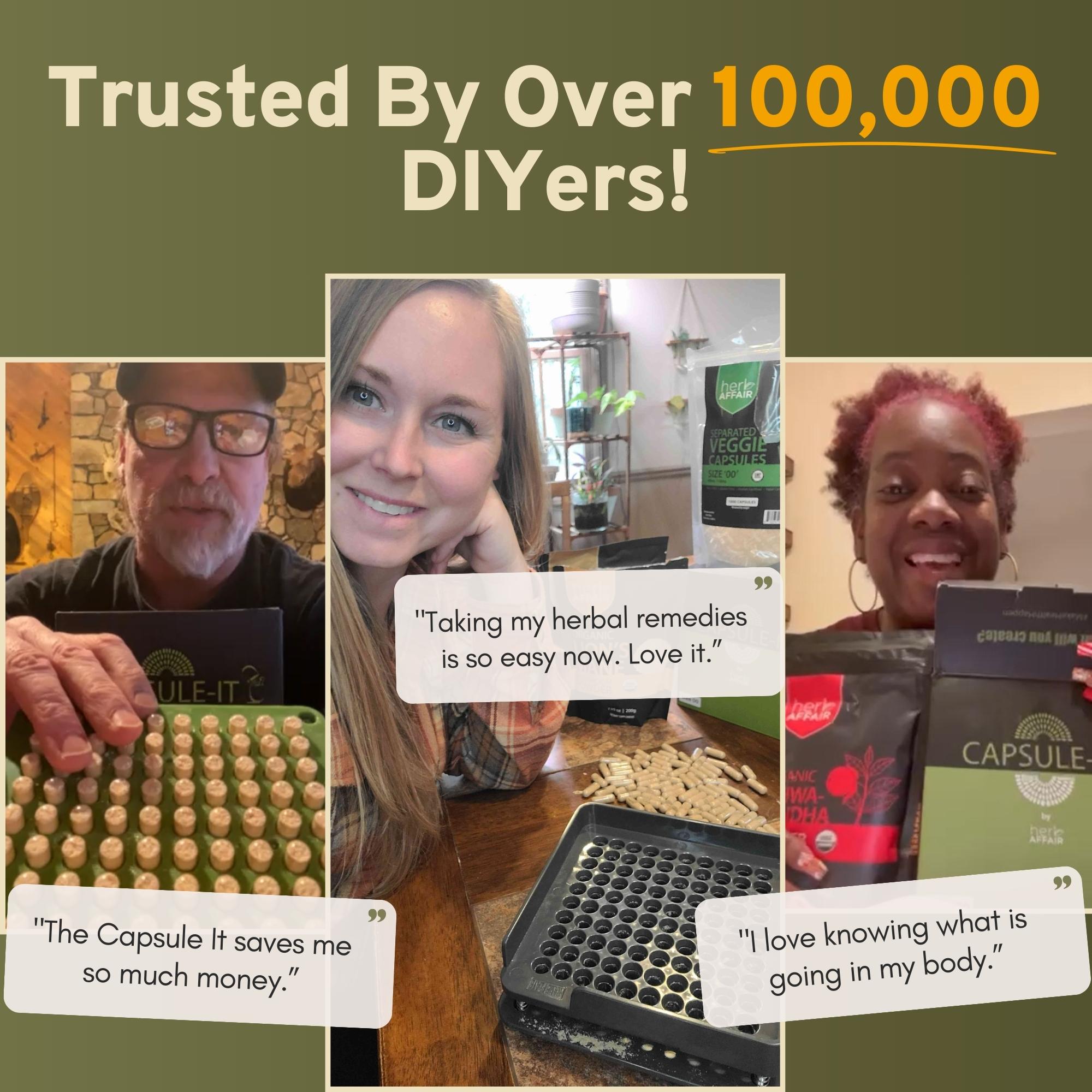 CAPSULE-IT Capsule Filling Machine | 100 Hole Filler – Herb Affair