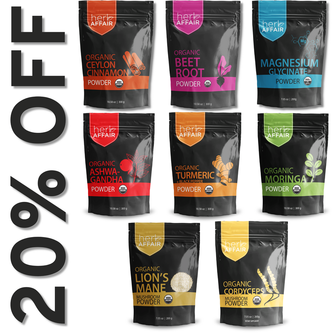Herbal Powders Super Bundle (Save Over 20%!) – Herb Affair