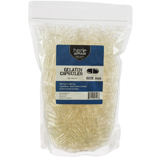 Size 000 Gelatin Capsules | Empty Gelatin Capsules Size 000 – Herb Affair