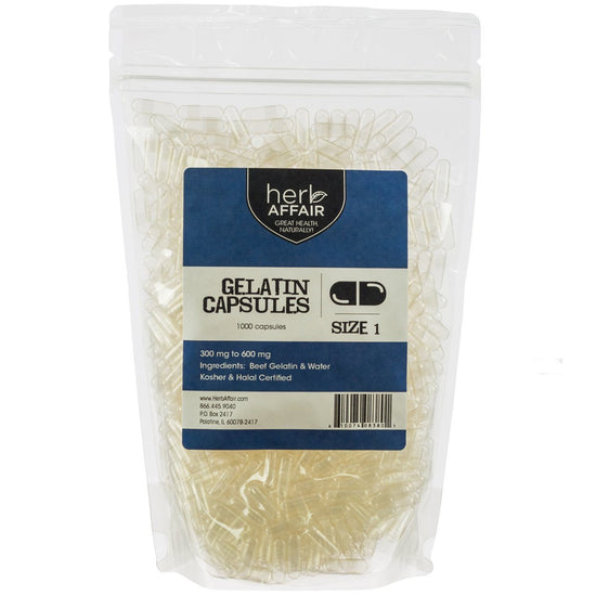 Size 1 Gelatin Capsules | Empty Gelatin Capsules Size 1 – Herb Affair