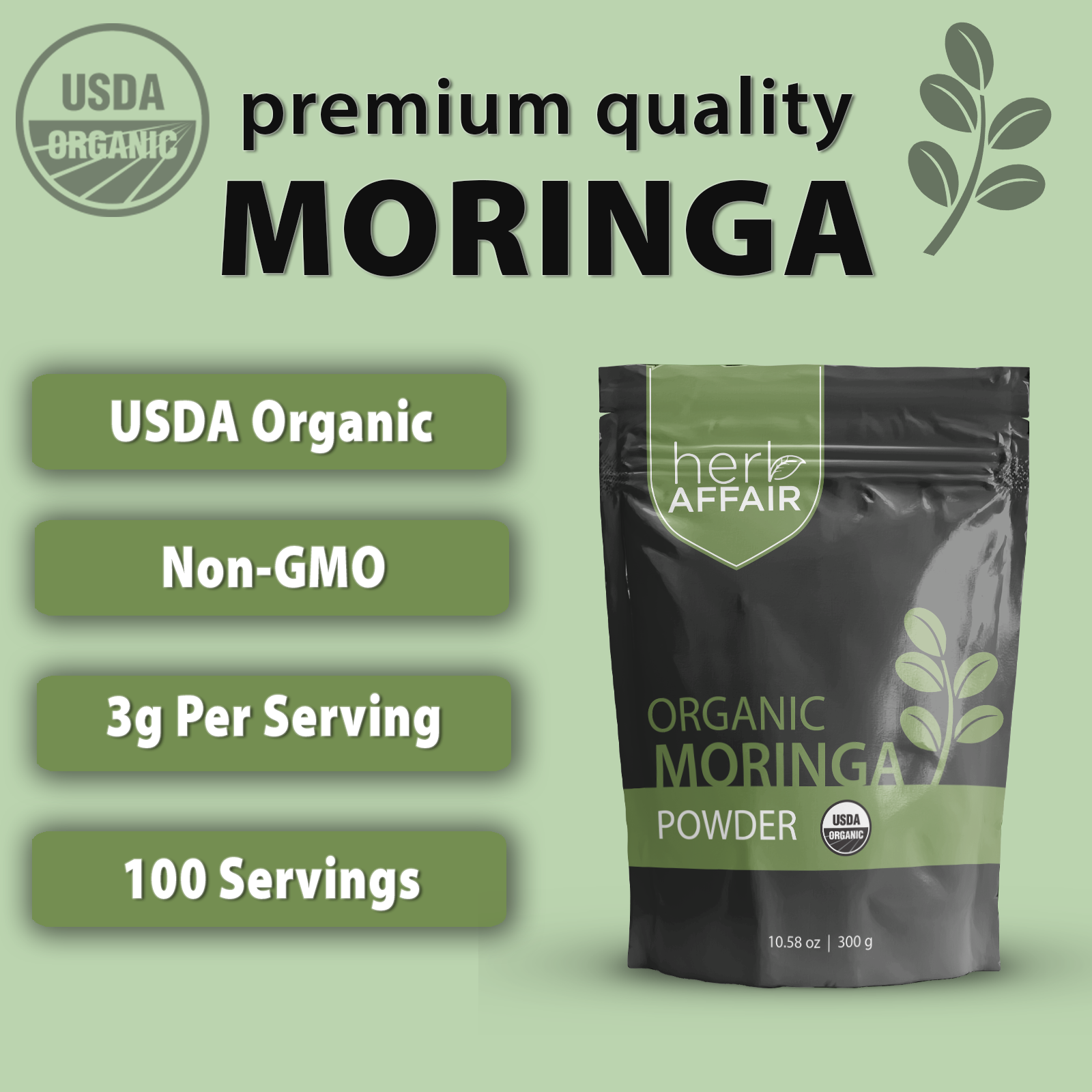 Organic Moringa Oleifera Powder | Moringa Supplement – Herb Affair